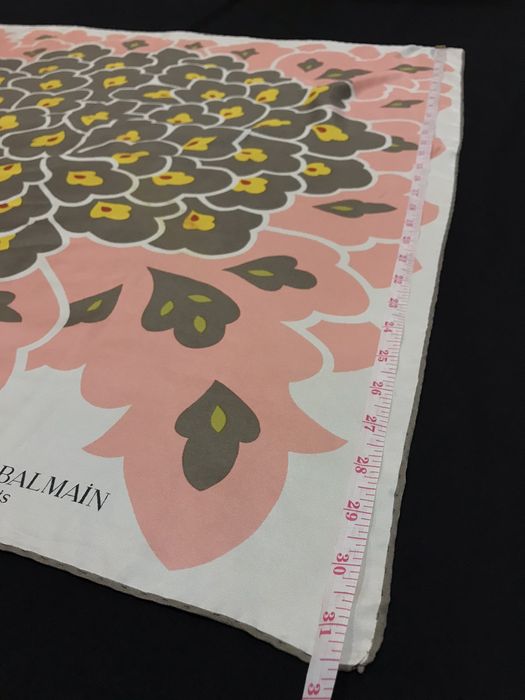 Balmain PIERRE BALMAIN ABSTRACT PATTERN SILK SCARF PARis | Grailed