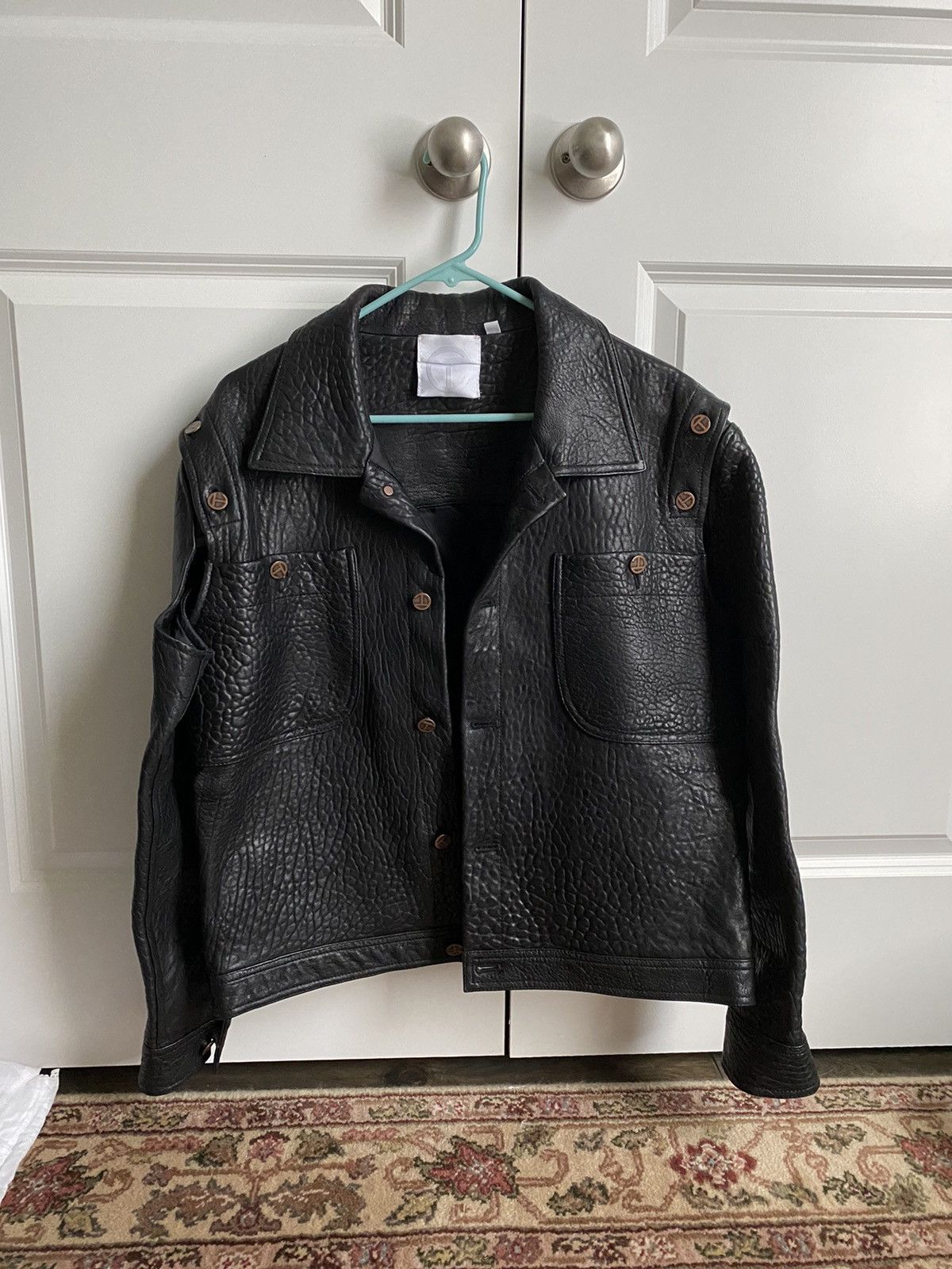 Telfar Detachable Leather Jacket | Grailed