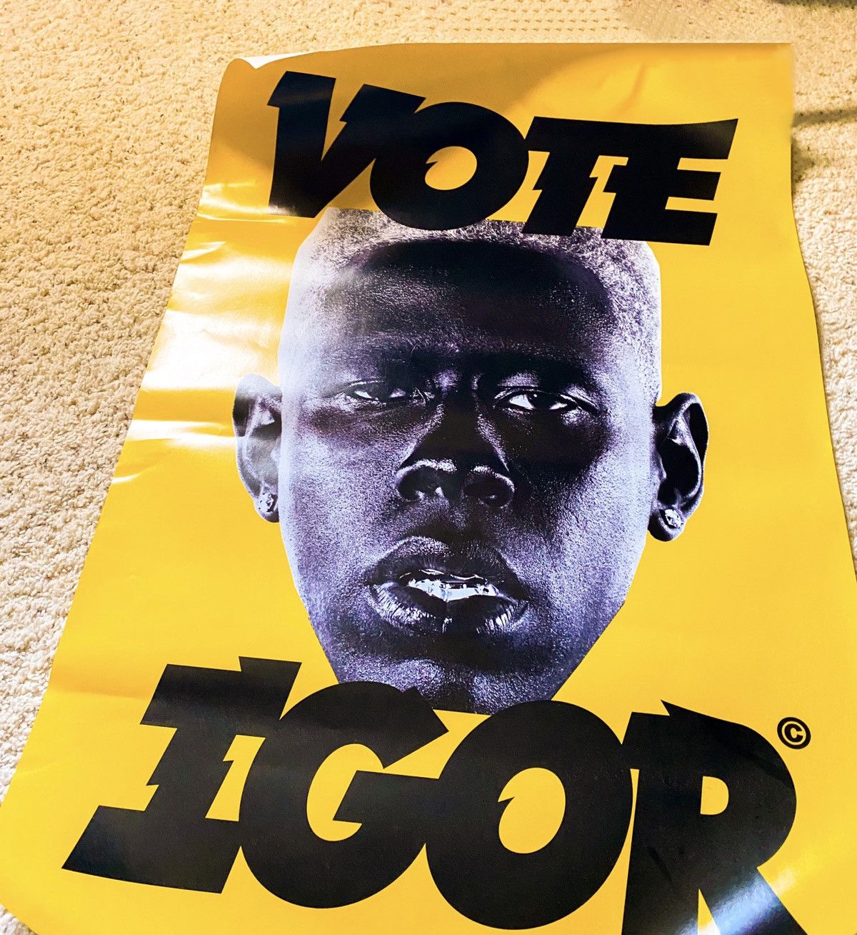 Golf Wang × Tyler The Creator Tyler The Creator Vote IGOR Poster | Grailed