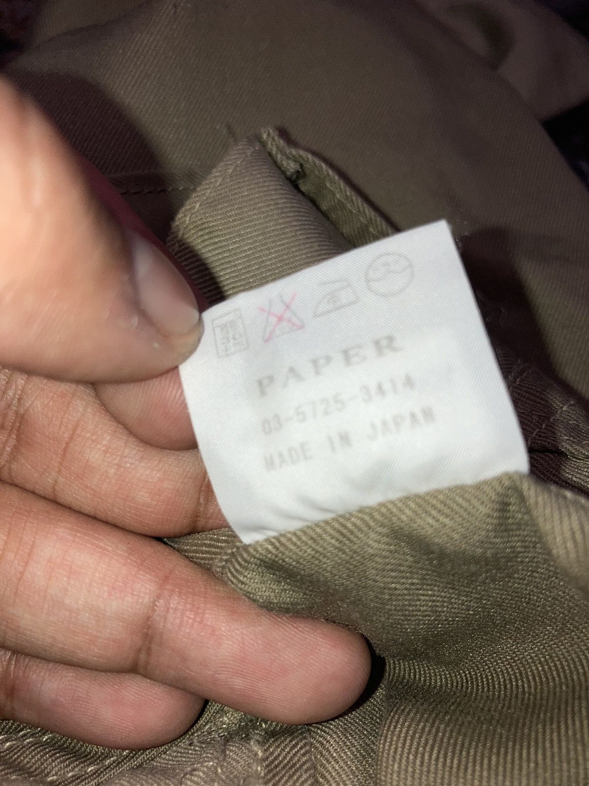 20471120 Paper line reconstructed cargo pants | Grailed