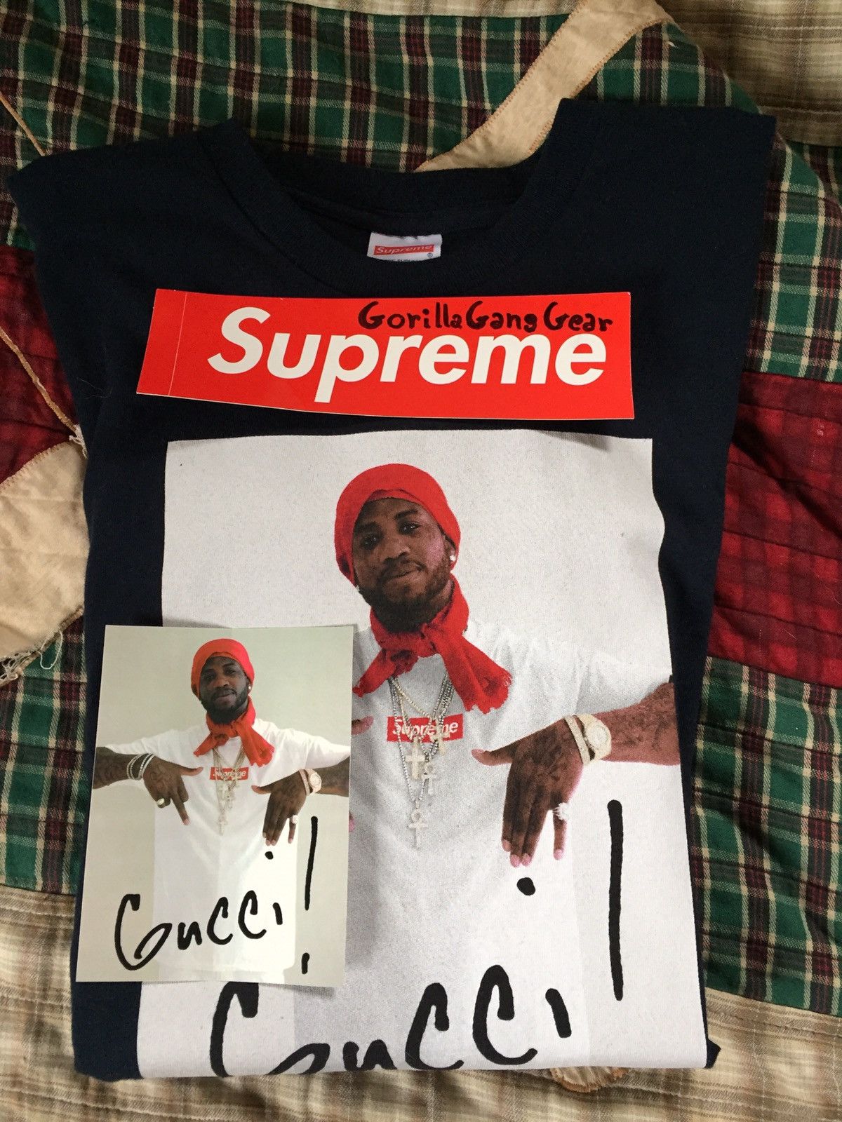 Gucci × Supreme Supreme Gucci Maine Tee Box logo Kermit Tyson Palace ...