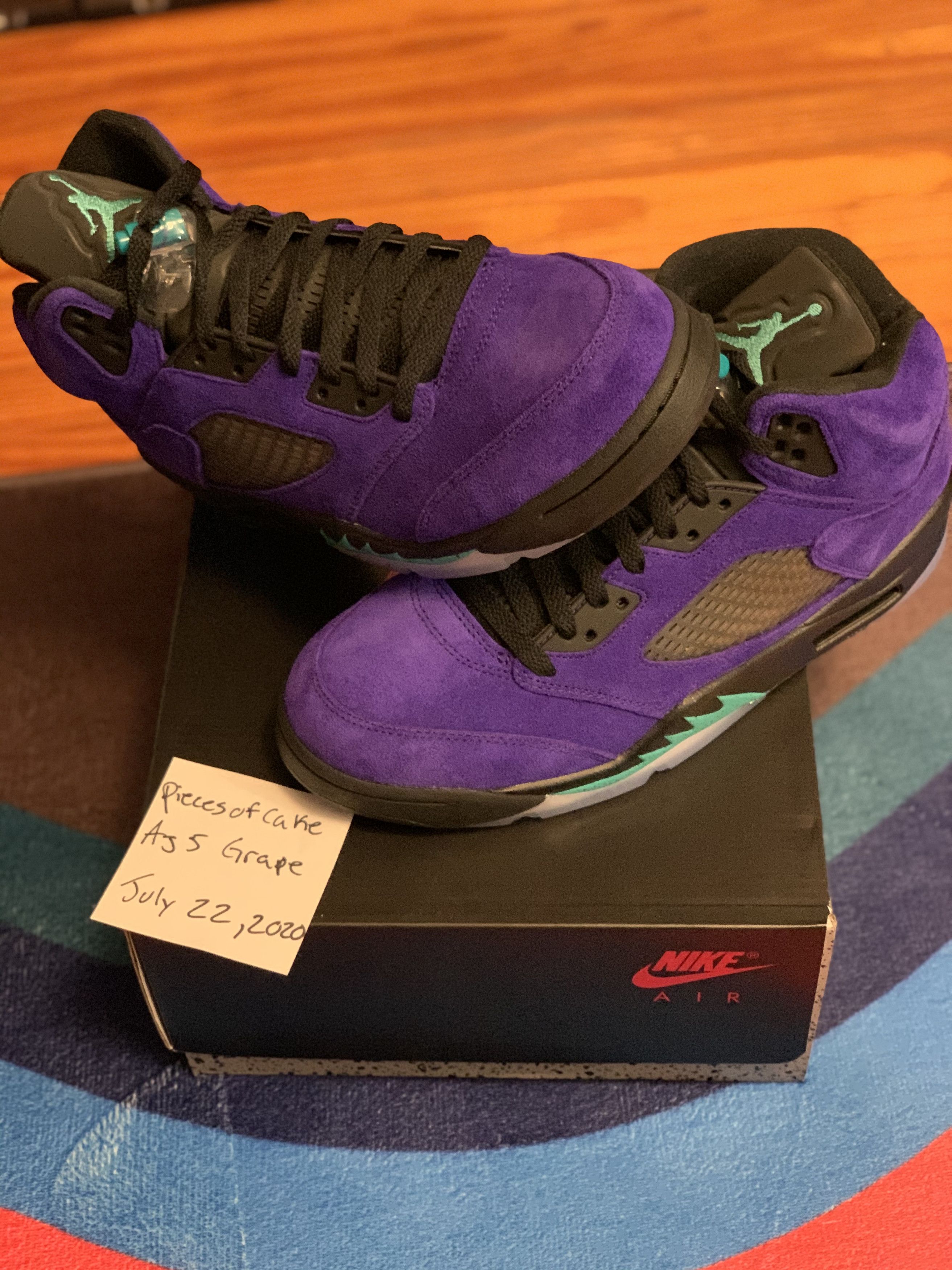Jordan Brand Air Jordan V Retro Alternate Grape 5 Reverse Size 10.5 ...