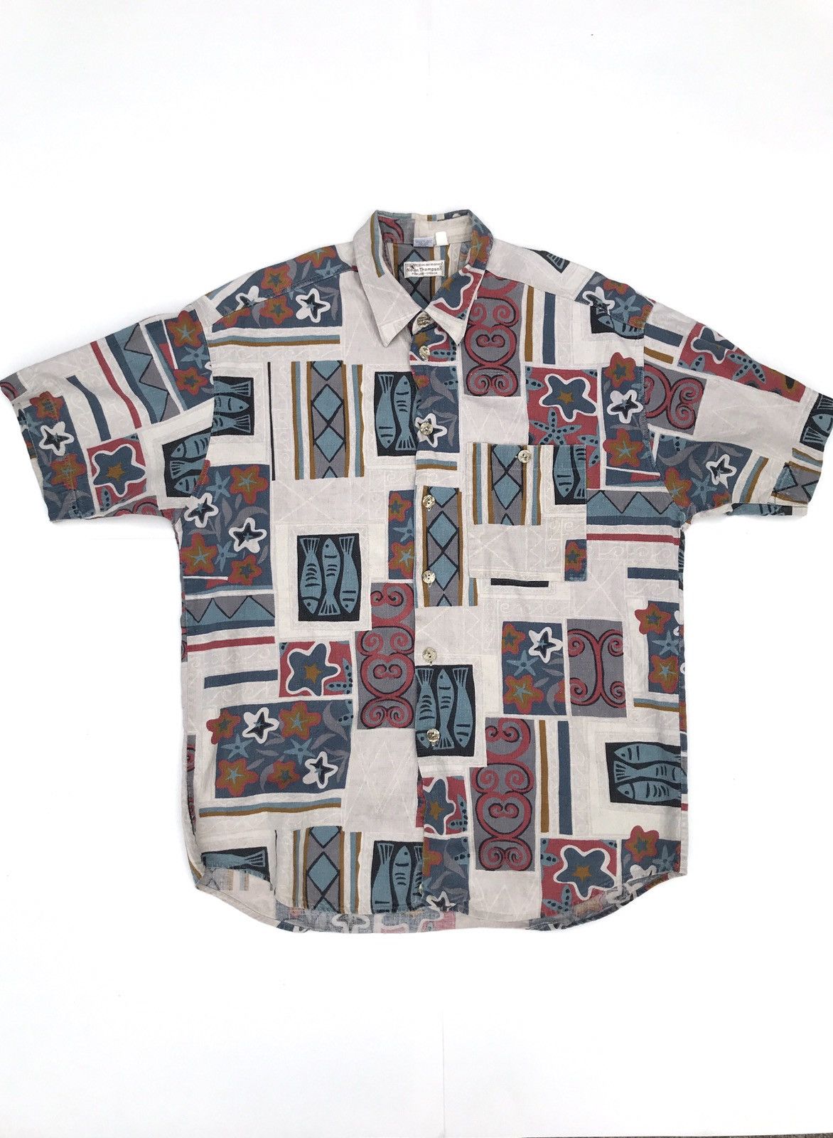 Vintage Super cool Vintage Norm Thompson SS Button Up Shirt | Grailed