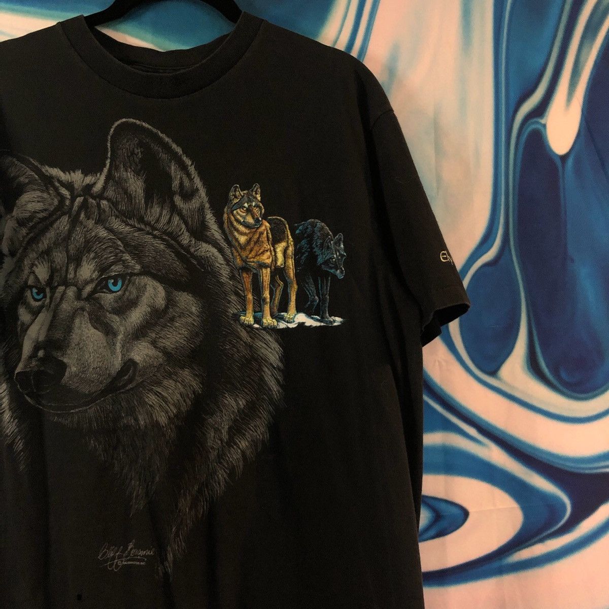 Vintage 90s Wolf shirt | Grailed