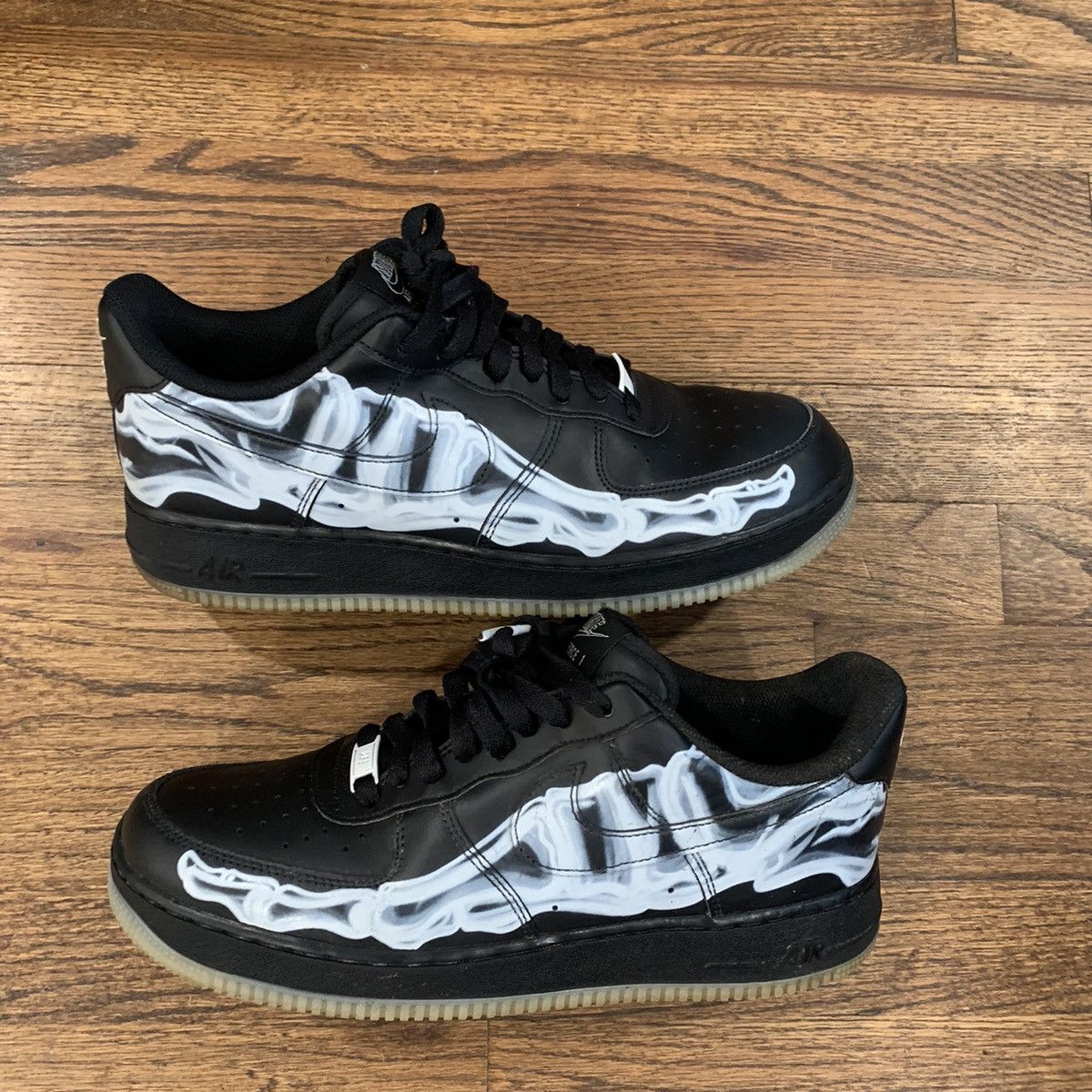 Designer Air Force 1 '07 QS Black Skeleton 2019 | Grailed