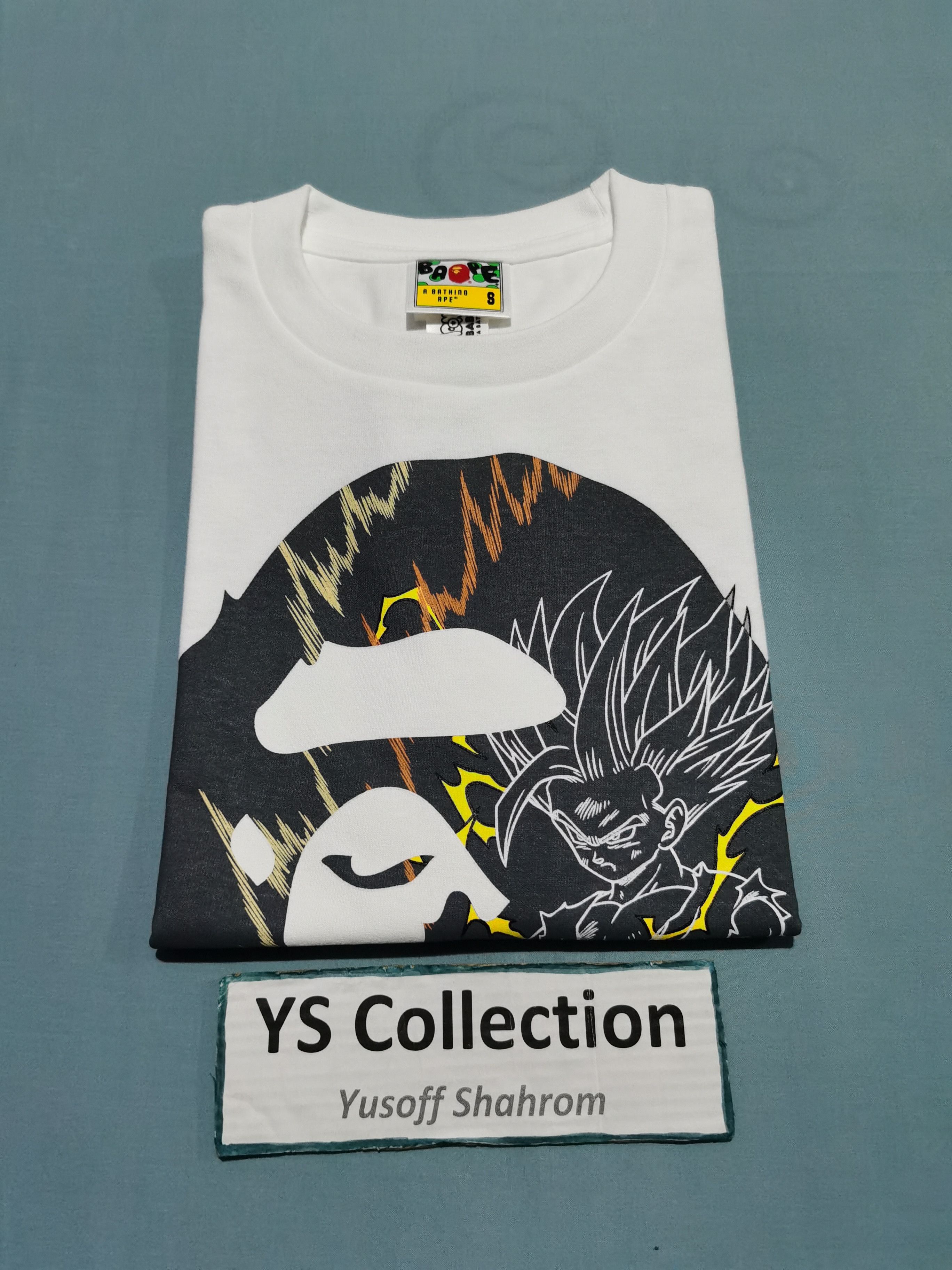 Bape Bape x Dragon Ball Z Son Gohan Ape Head Tee | Grailed