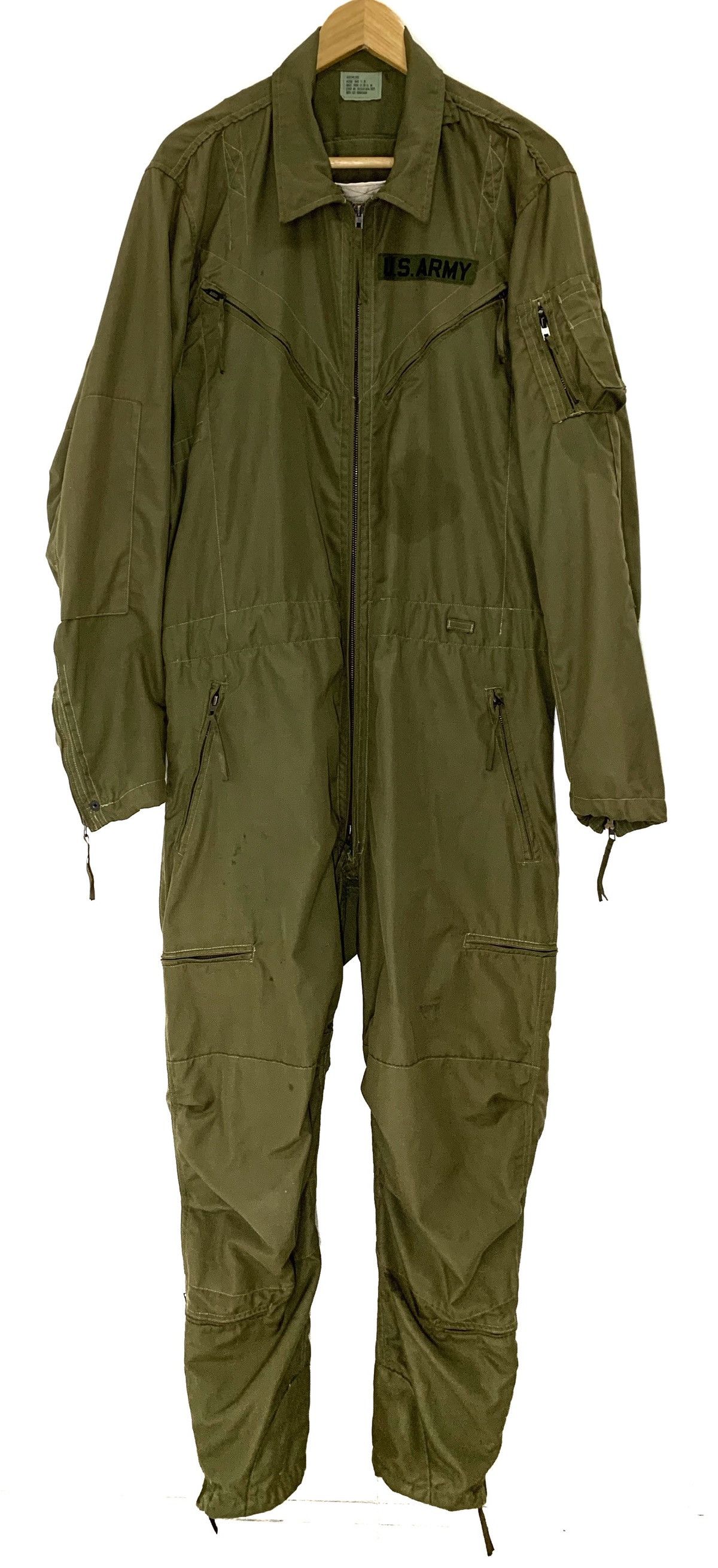 Military Vintage 80s U.S ARMY Parachute Overall Jumpsuits Jacket | Grailed