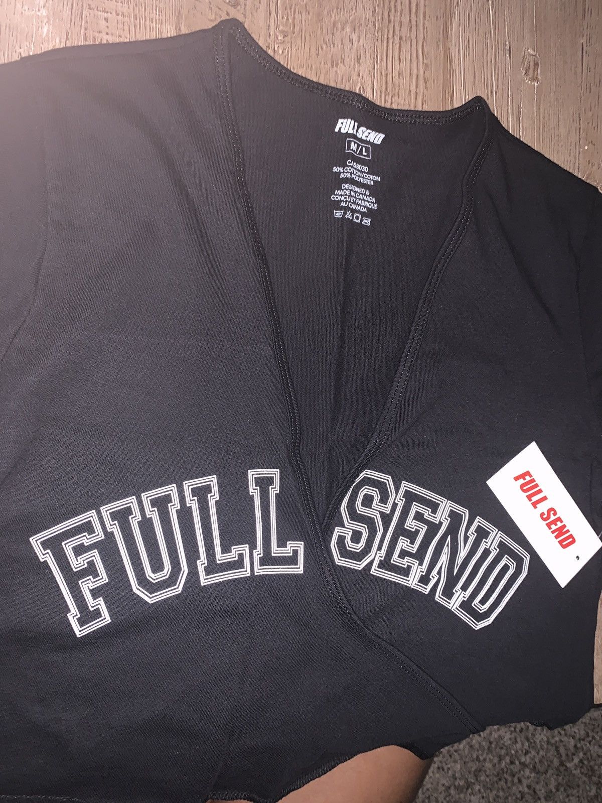 Full Send by Nelk Boys Women’s Full Send Cropped Tie Shirt | Grailed