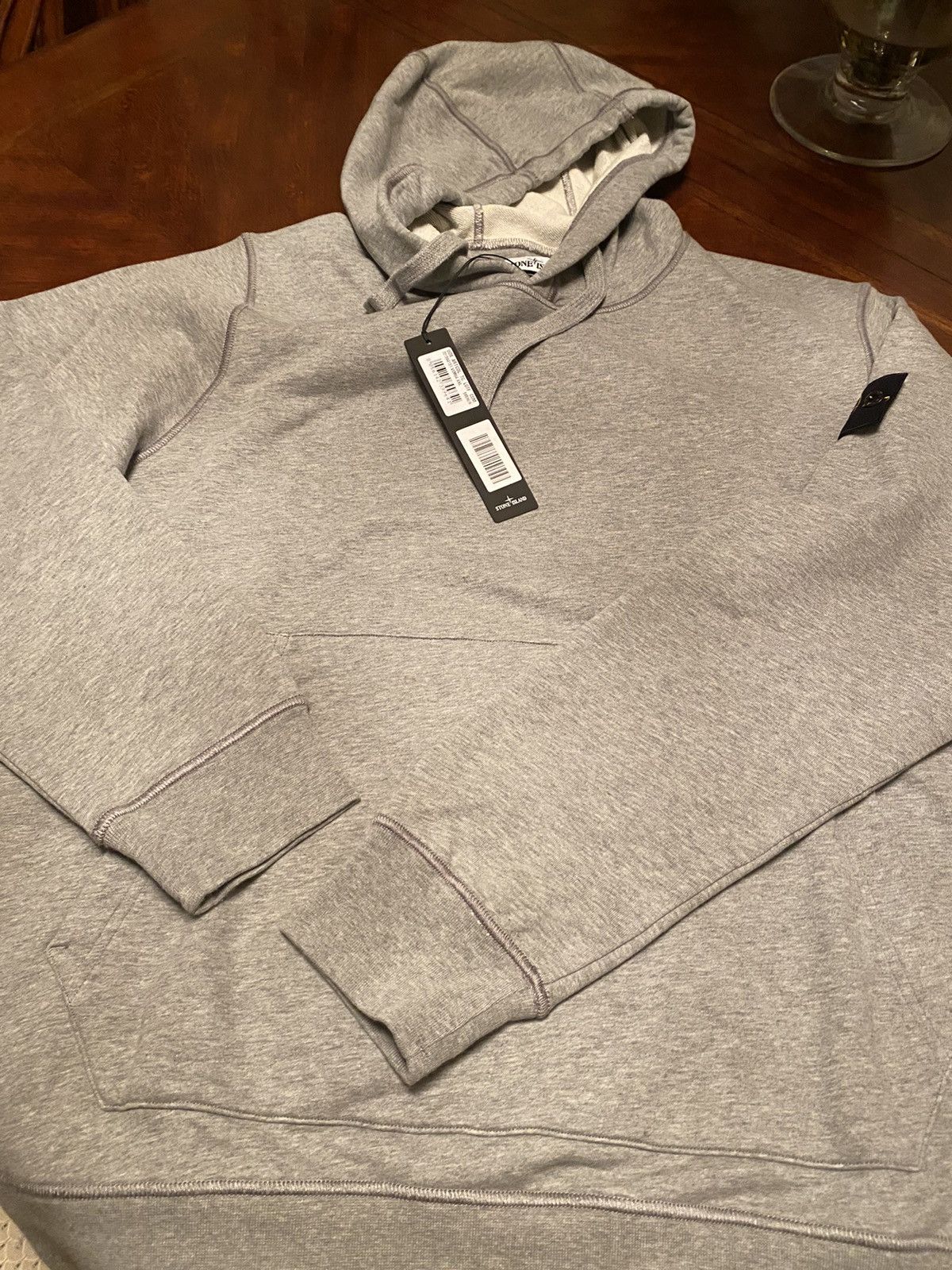 Stone Island Stone Island garment dyed gray hoodie xxl receipt | Grailed