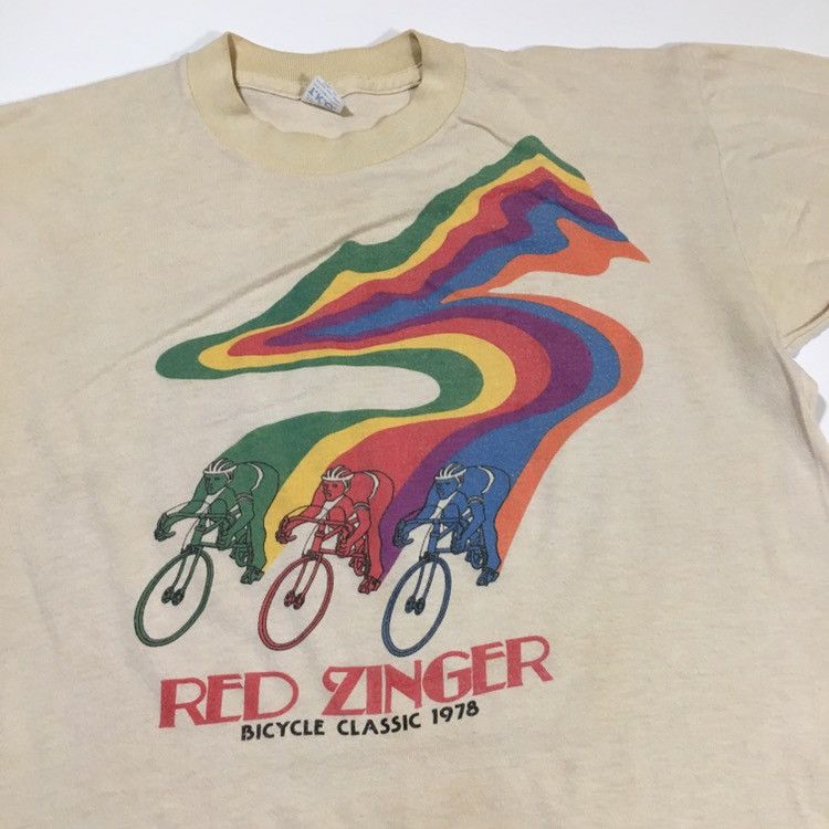 Streetwear × Vintage Vintage 70’s Red Zinger Bike Race Shirt | Grailed