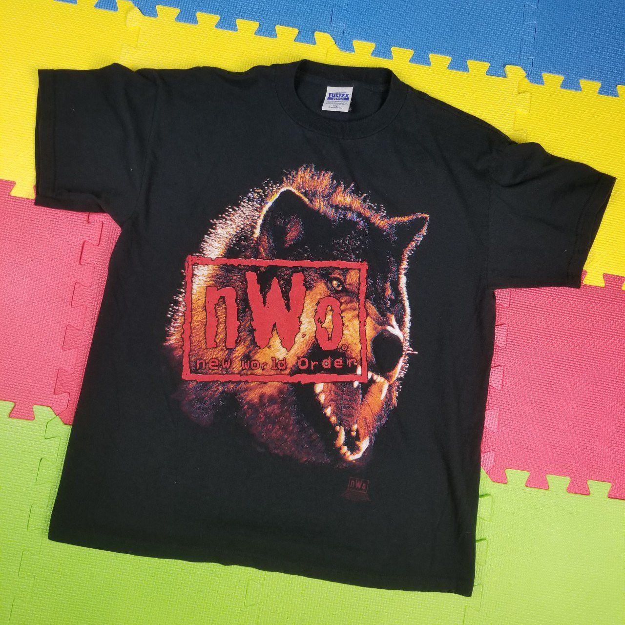 Vintage vintage nwo wolf pack t-shirt | Grailed