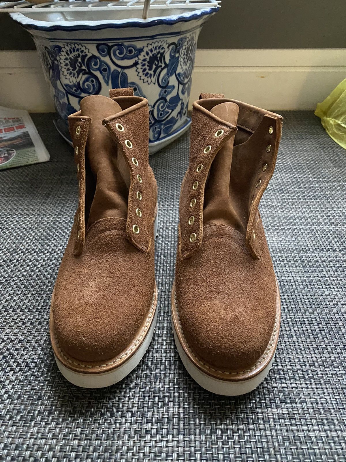 Viberg Aged Bark Roughout Bobcats | Grailed