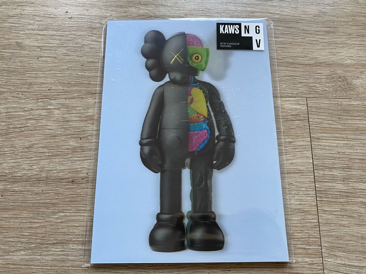 Kaws KAWS NGV Lenticular Postcard Set | Grailed