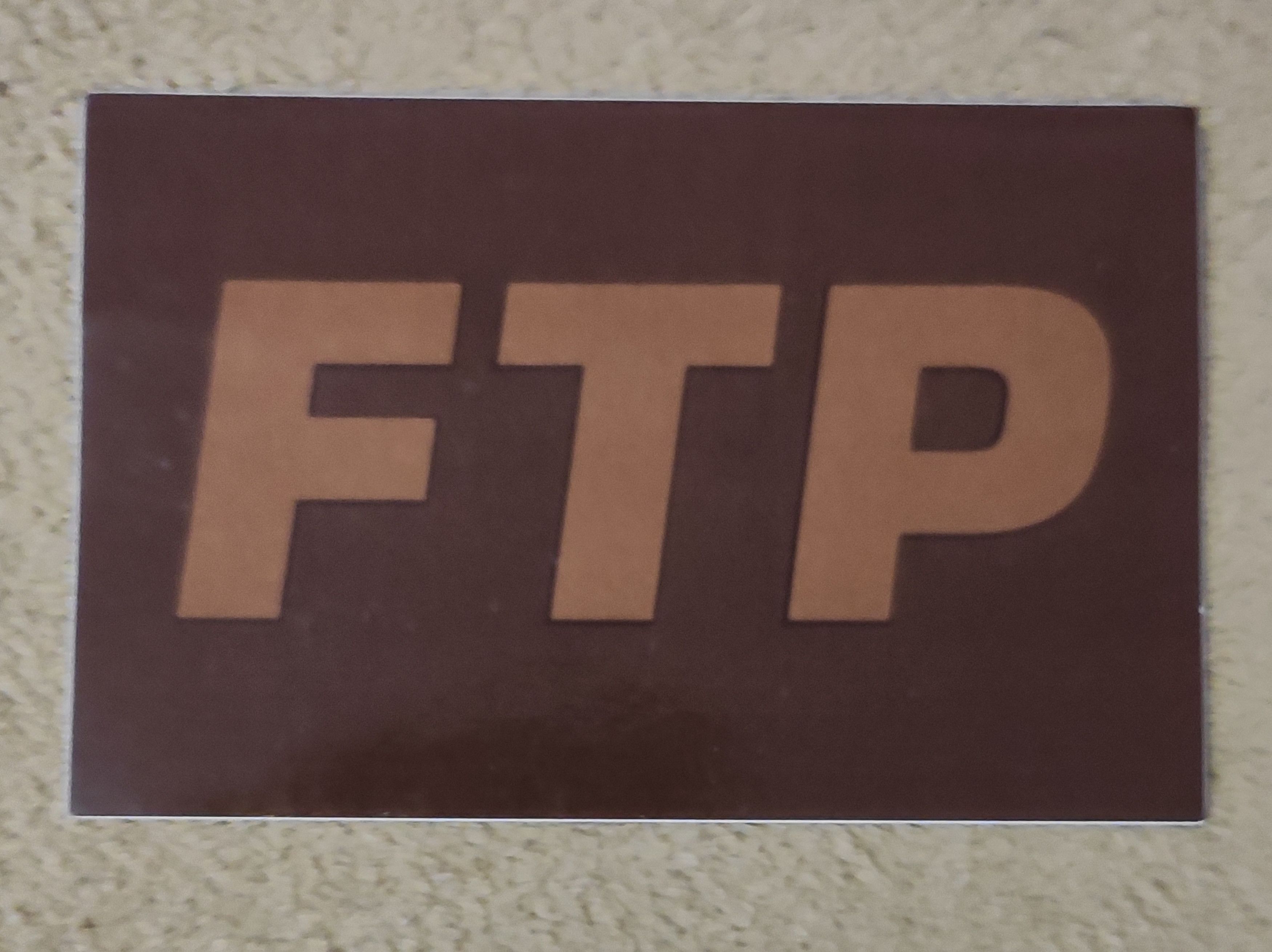 Fuck The Population FTP Brown Logo Sticker | Grailed