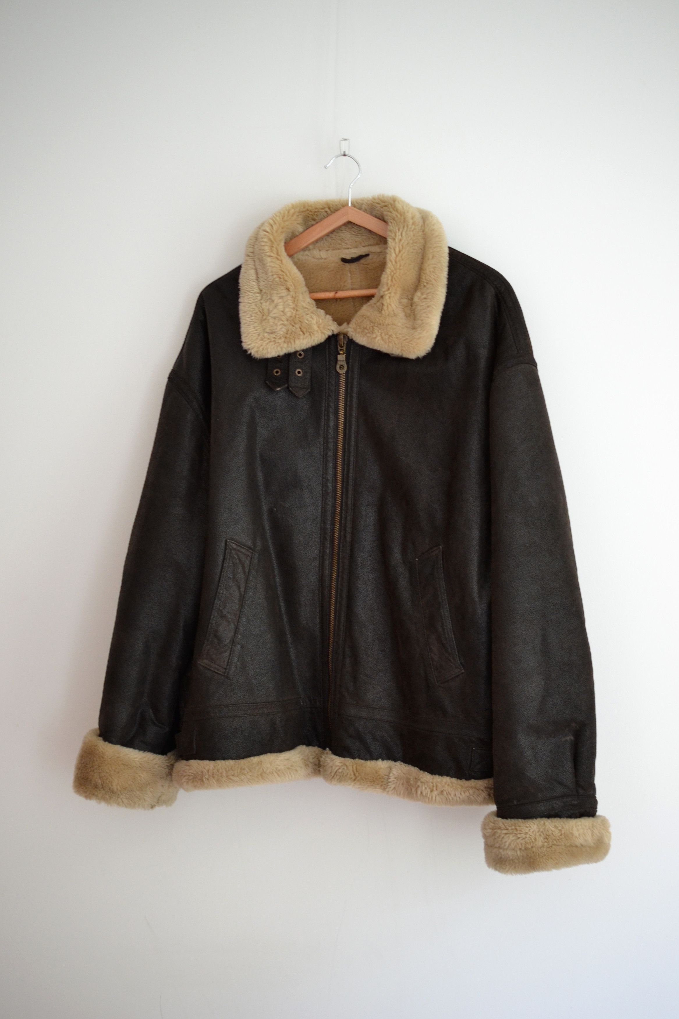Vintage In Extenso Aviator Leather Jacket | Grailed