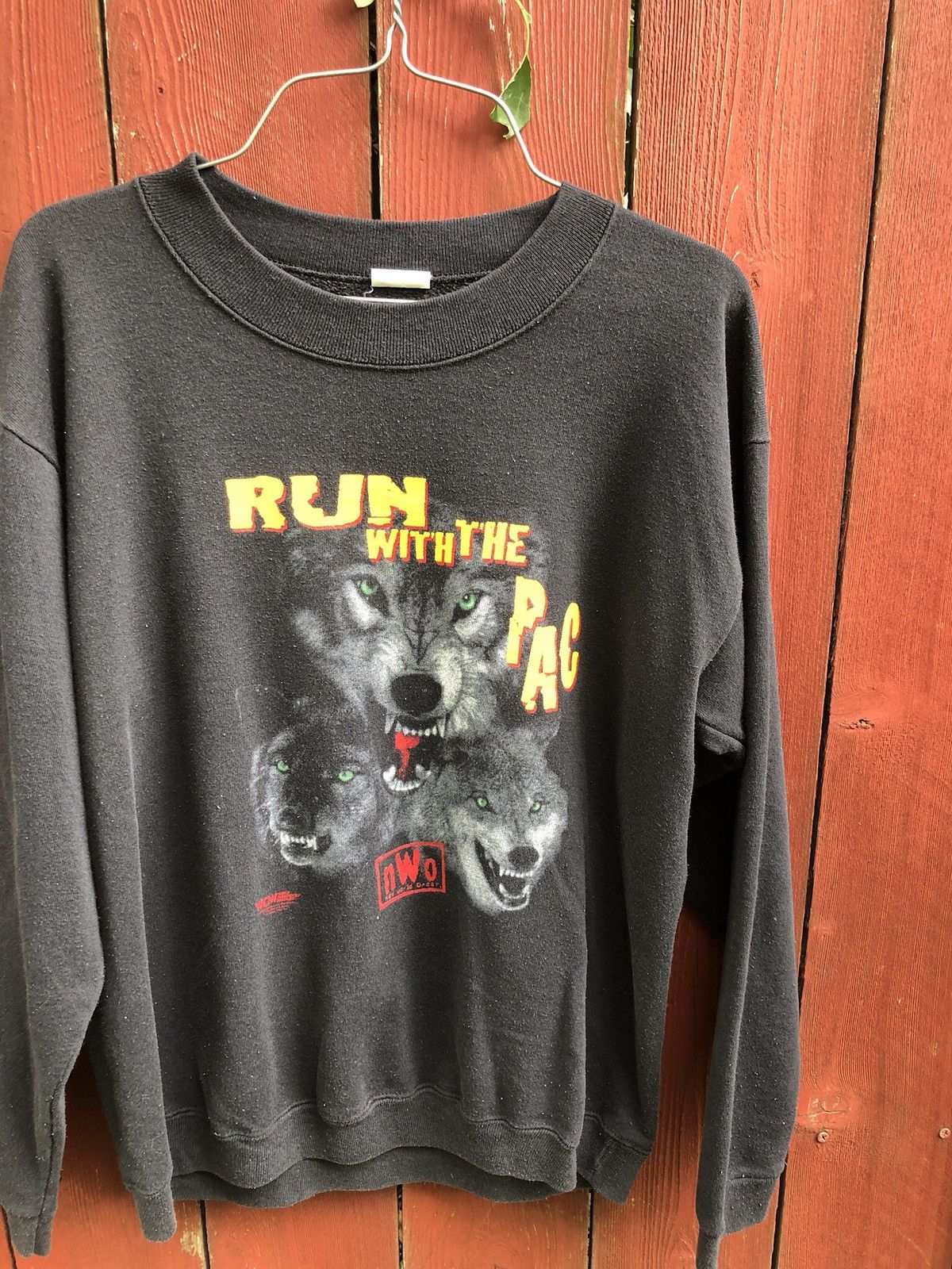 Vintage × Wcw/Nwo Vintage 90s NWO/ WCW Wolf Pack Crewneck | Grailed