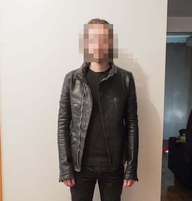 Carol Christian Poell CCP LM/2599 High Neck Leather Jacket CORS-PTC/010 ...