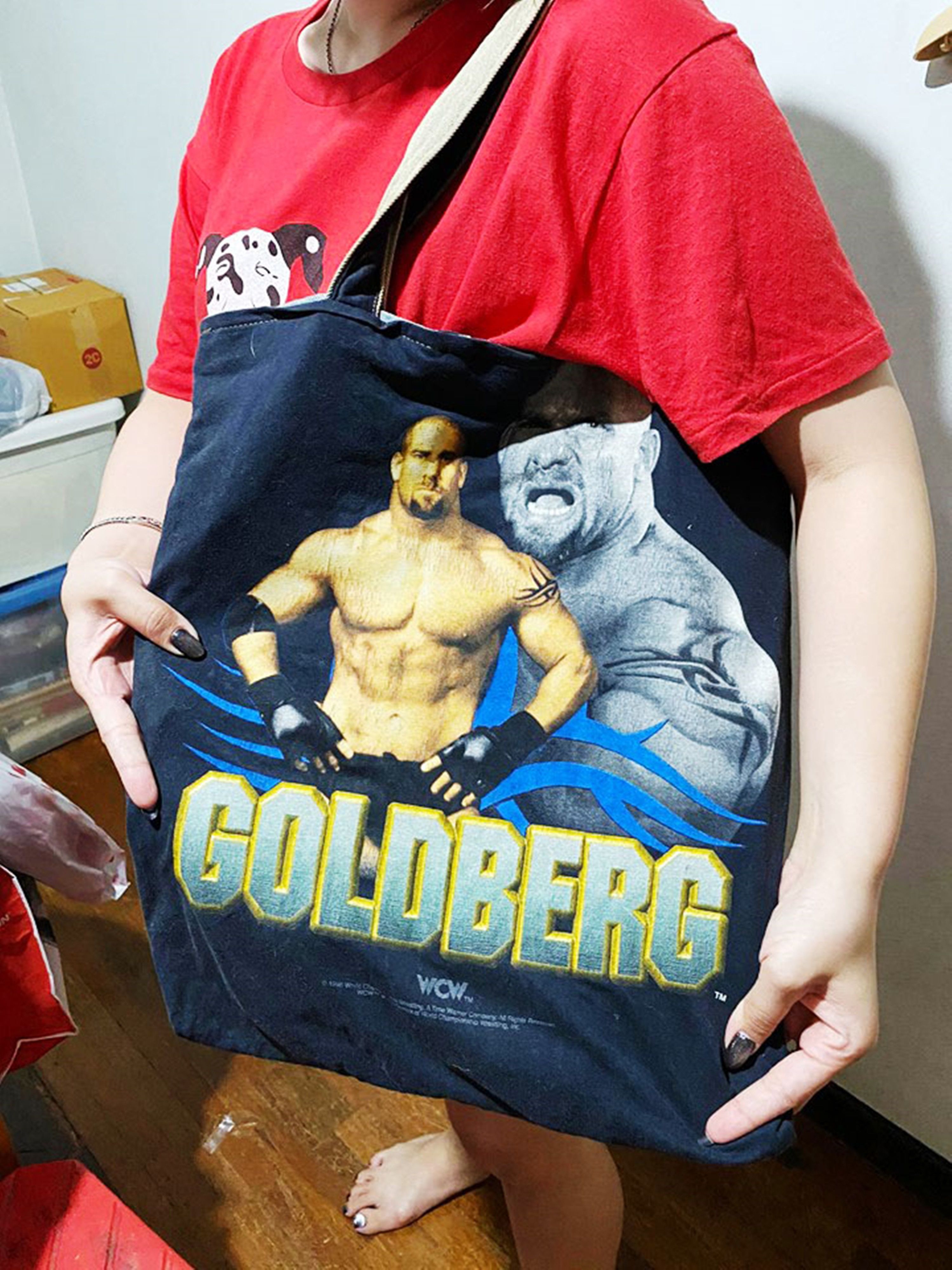 Vintage × Wcw/Nwo Vintage 1998 WCW Bill Goldberg Tote Bag | Grailed
