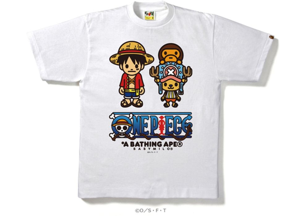 Bape Bape x One Piece Luffy Milo Tee | Grailed