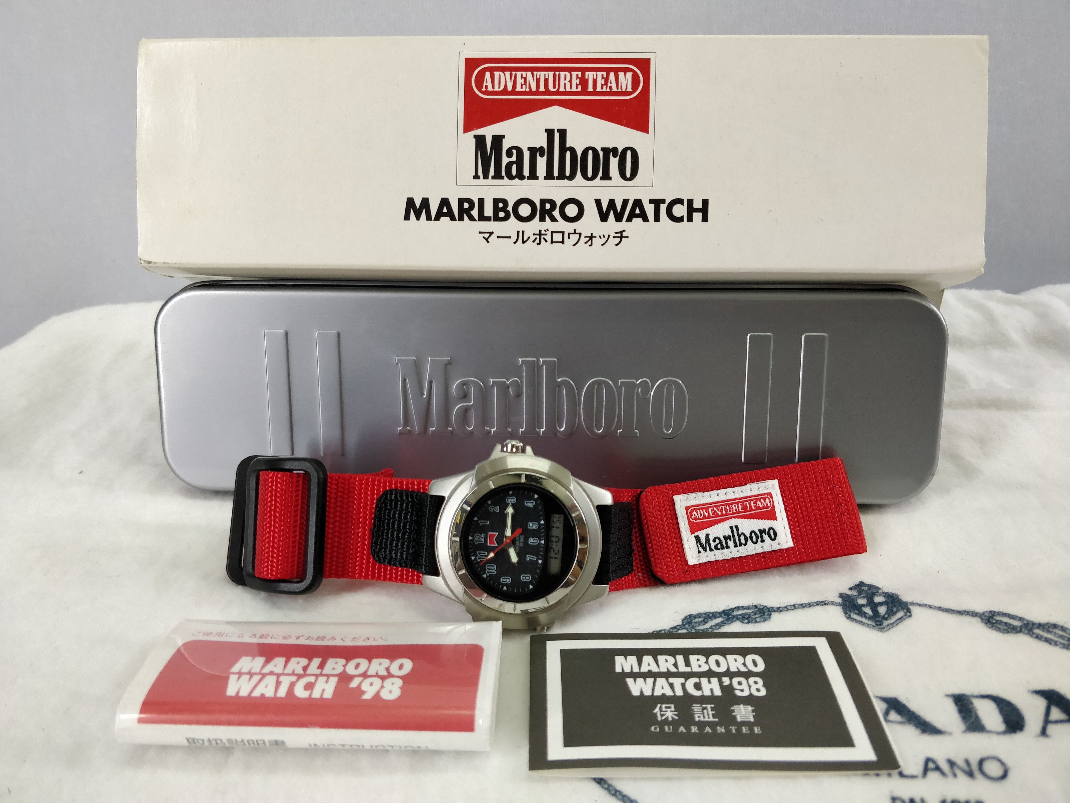 Vintage #955 Marlboro watch Japan NOS 1998 vintage watches | Grailed