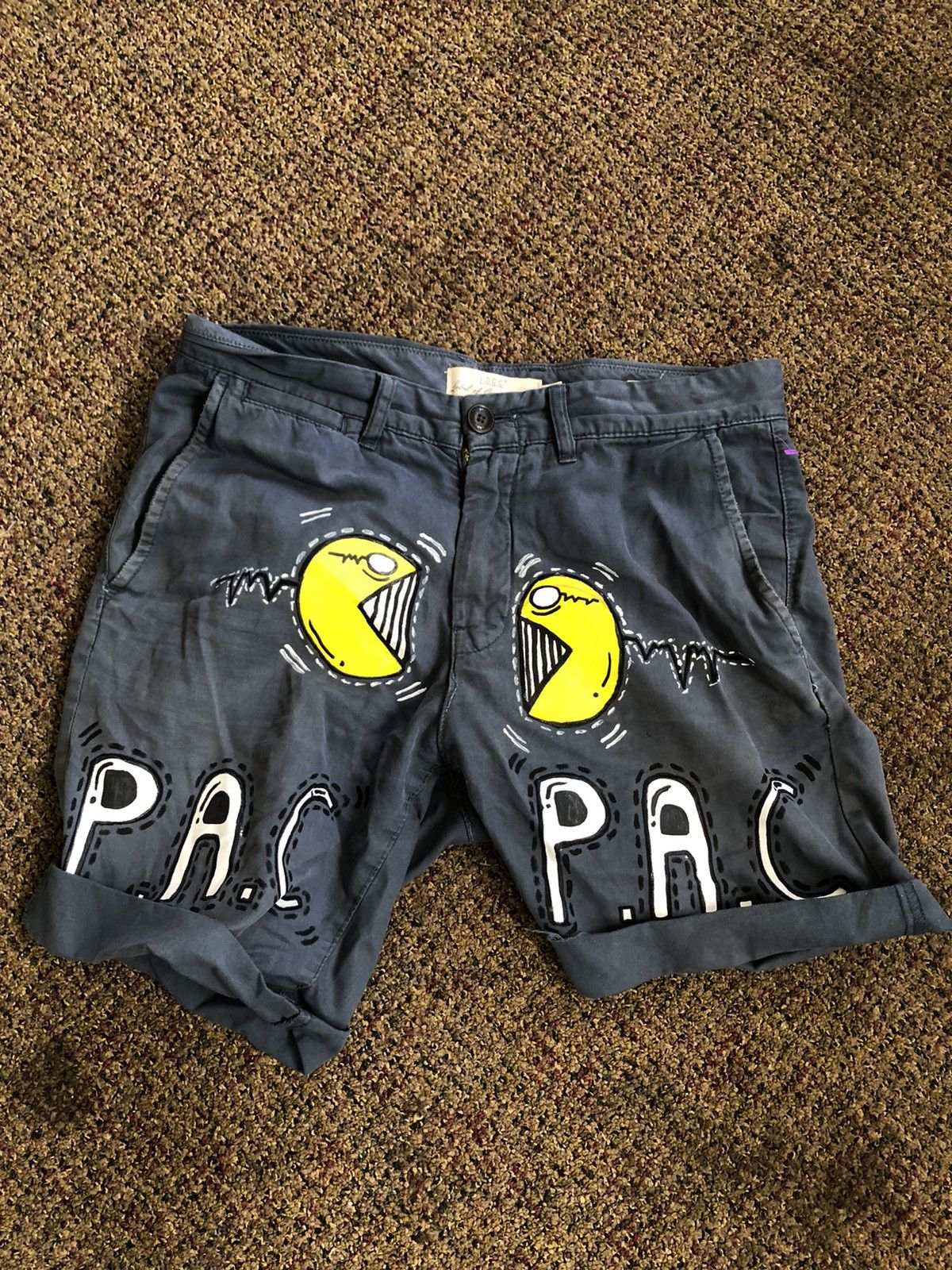Custom Marked Keys “Pac-Man” shorts | Grailed