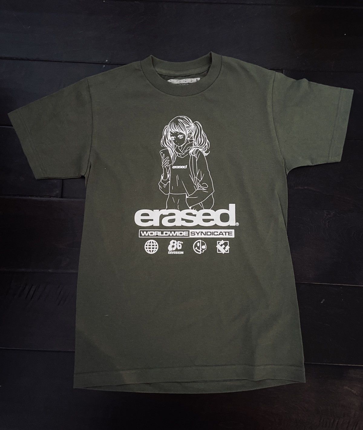 Erased Project ERASED PROJECT Unreleased 1 of 1 Anime Girl SMALL Tee ...