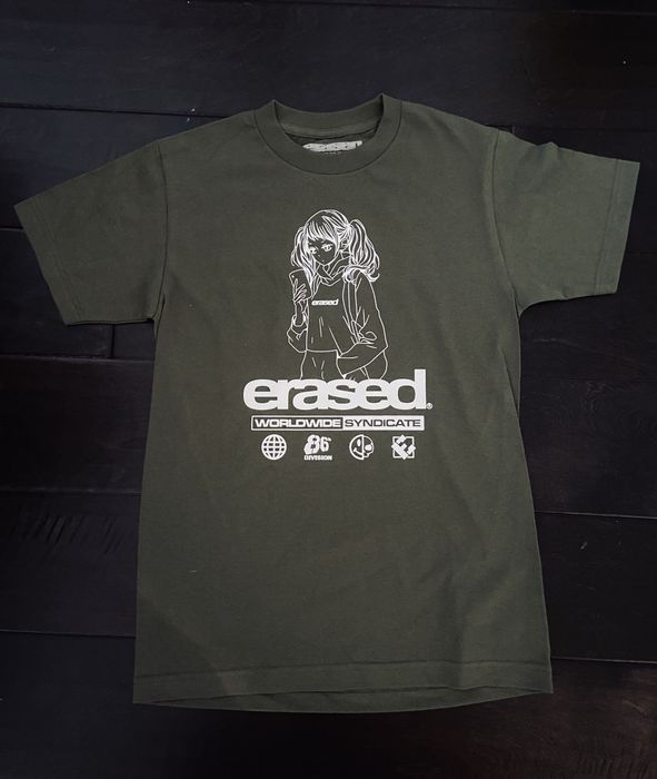 Erased Project ERASED PROJECT Unreleased 1 of 1 Anime Girl SMALL Tee ...