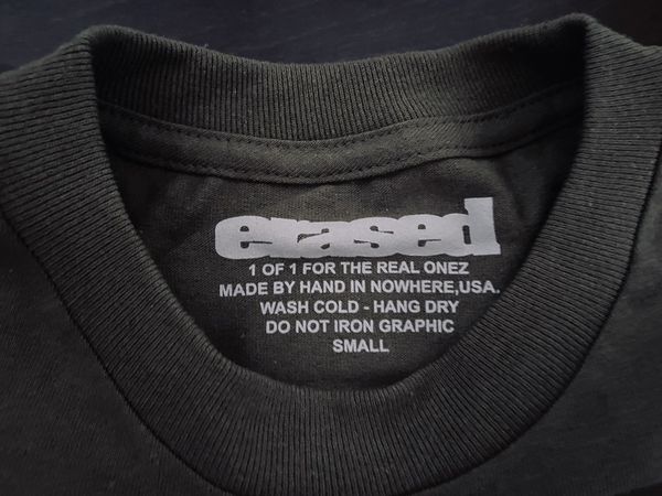 Erased Project ERASED PROJECT Unreleased 1 of 1 Anime Girl SMALL Tee ...