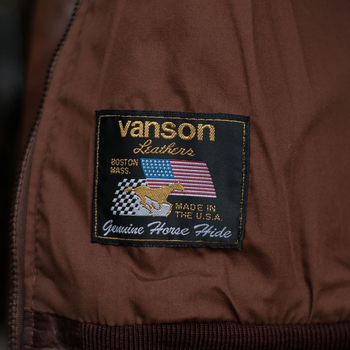 Vanson Leathers Leather vanson A2 Horse Hide Leather Jacket | Grailed