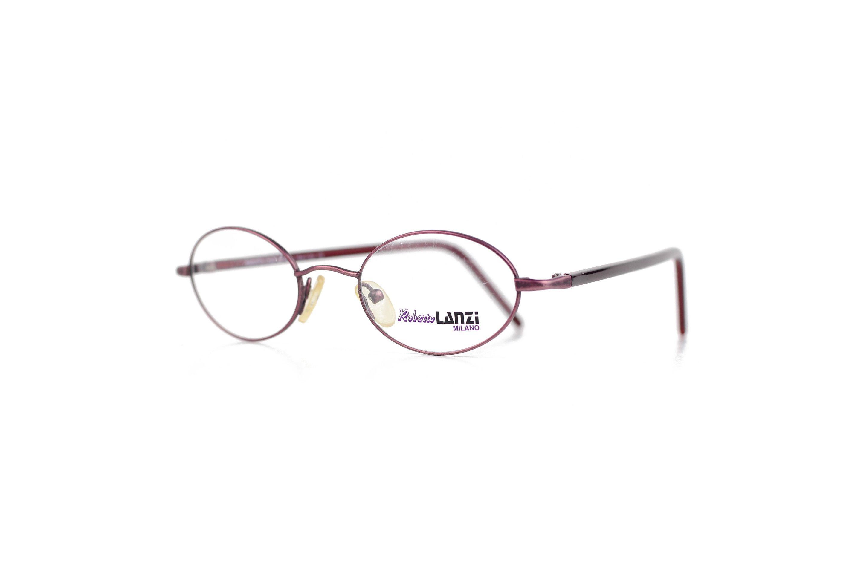 Vintage 90s Roberto Lanzi Milano oval eyeglasses glasses frames DS ...