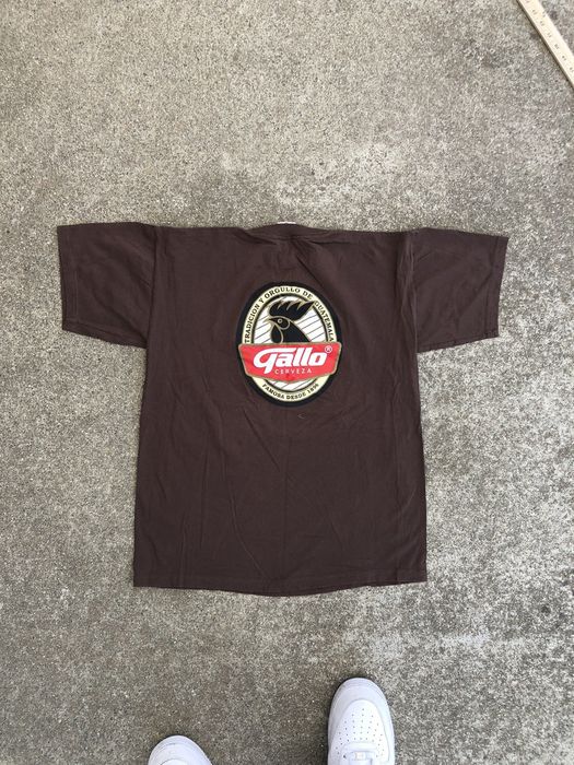 Vintage 90s Gallo Beer Earth Tone Vintage Brown Tee Shirt Travis | Grailed