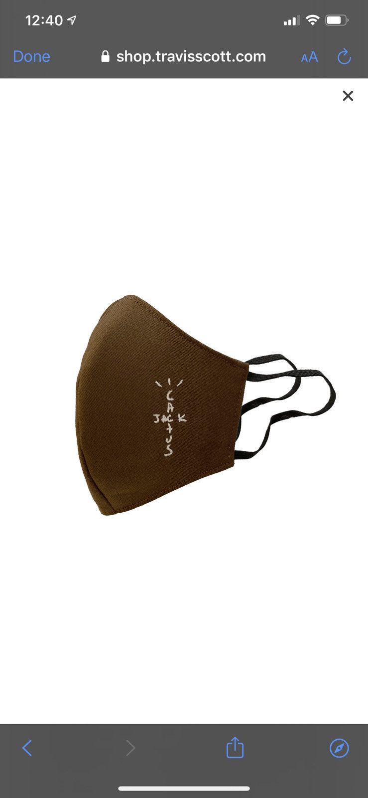 Travis Scott Travis Scott x Cactus Jack Face Mask | Grailed