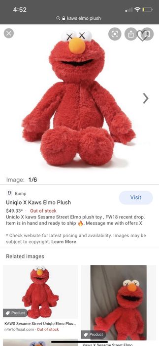 Uniqlo Supreme x Uniqlo Elmo plush | Grailed