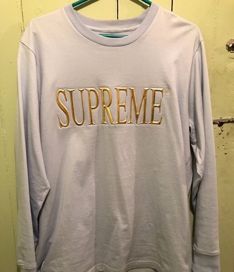 Supreme Gold Logo | Grailed