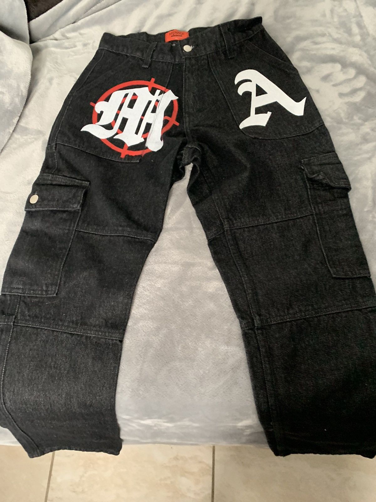 Absent × Menace Menace X Absent Target Practice Denim | Grailed