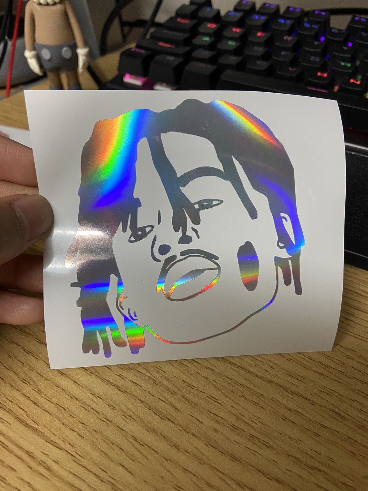 Custom Holographic carti sticker decal | Grailed