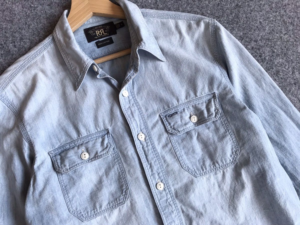 RRL Ralph Lauren Double RL button up pocket shirt | Grailed