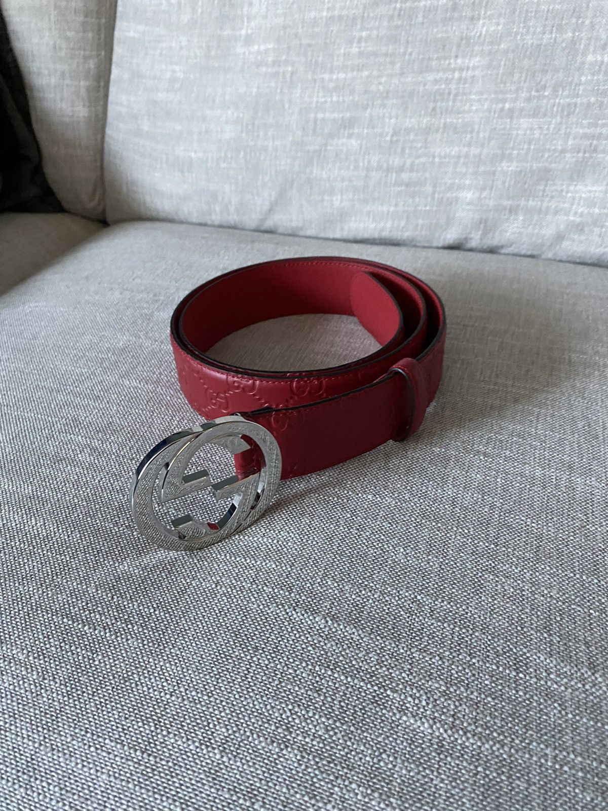 Gucci Red Gucci Belt | Grailed