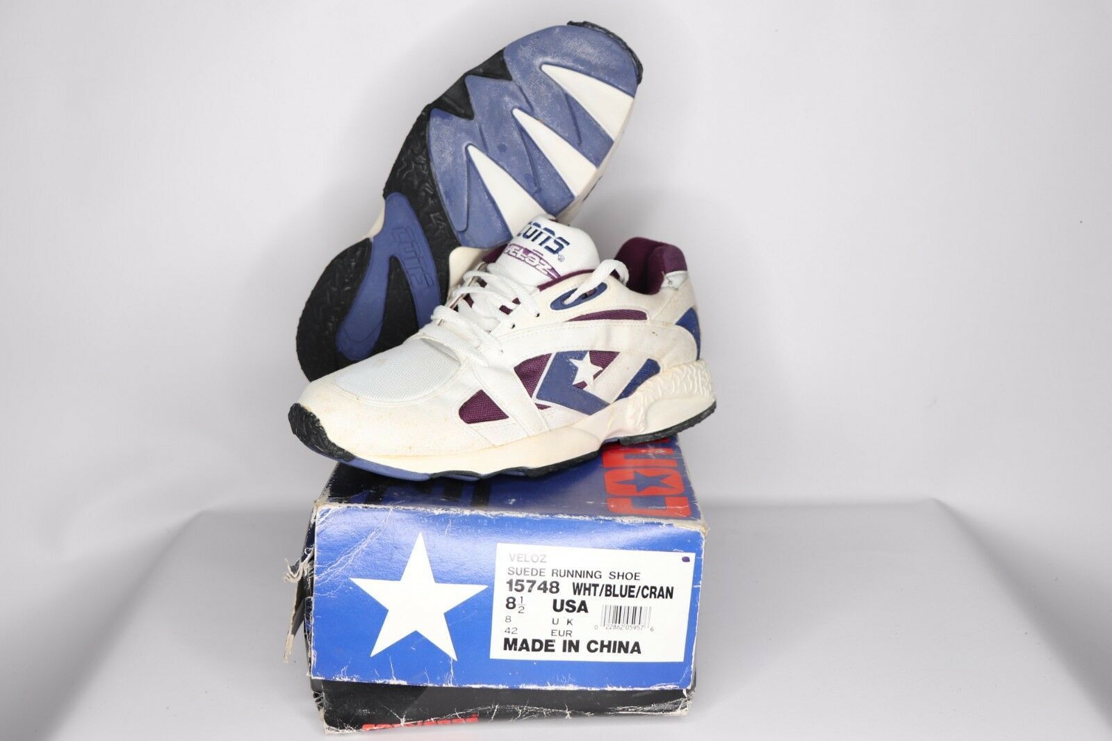 Vintage NOS Vintage 90s Converse Cons React Veloz Sneakers Shoes | Grailed