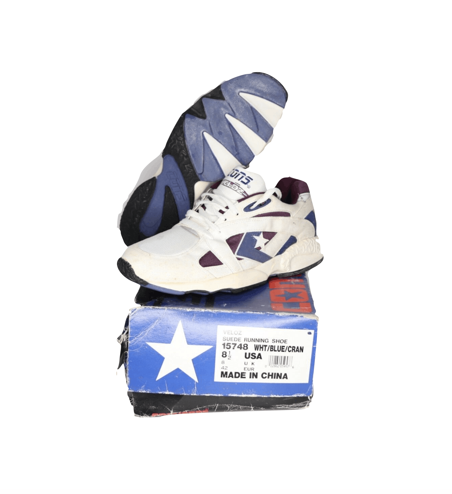 Vintage NOS Vintage 90s Converse Cons React Veloz Sneakers Shoes | Grailed