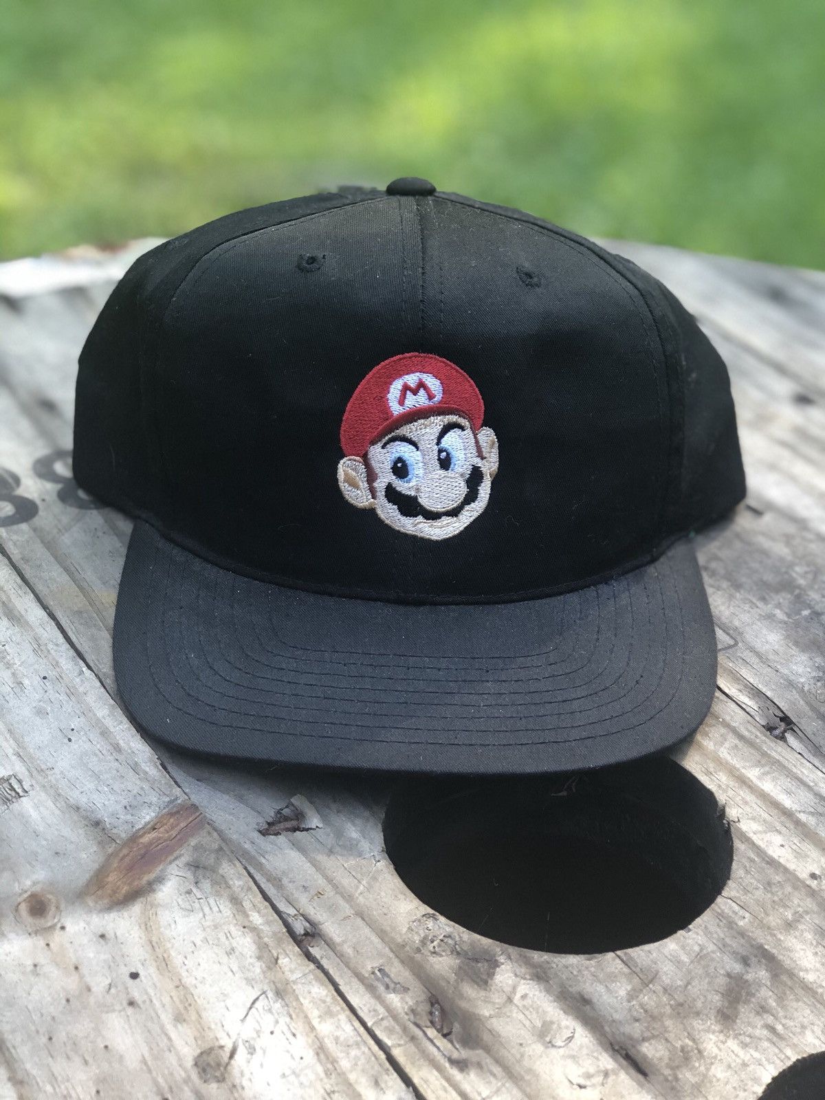Nintendo × Vintage VTG 90s Super Mario 64 Snapback RARE Blockhead | Grailed