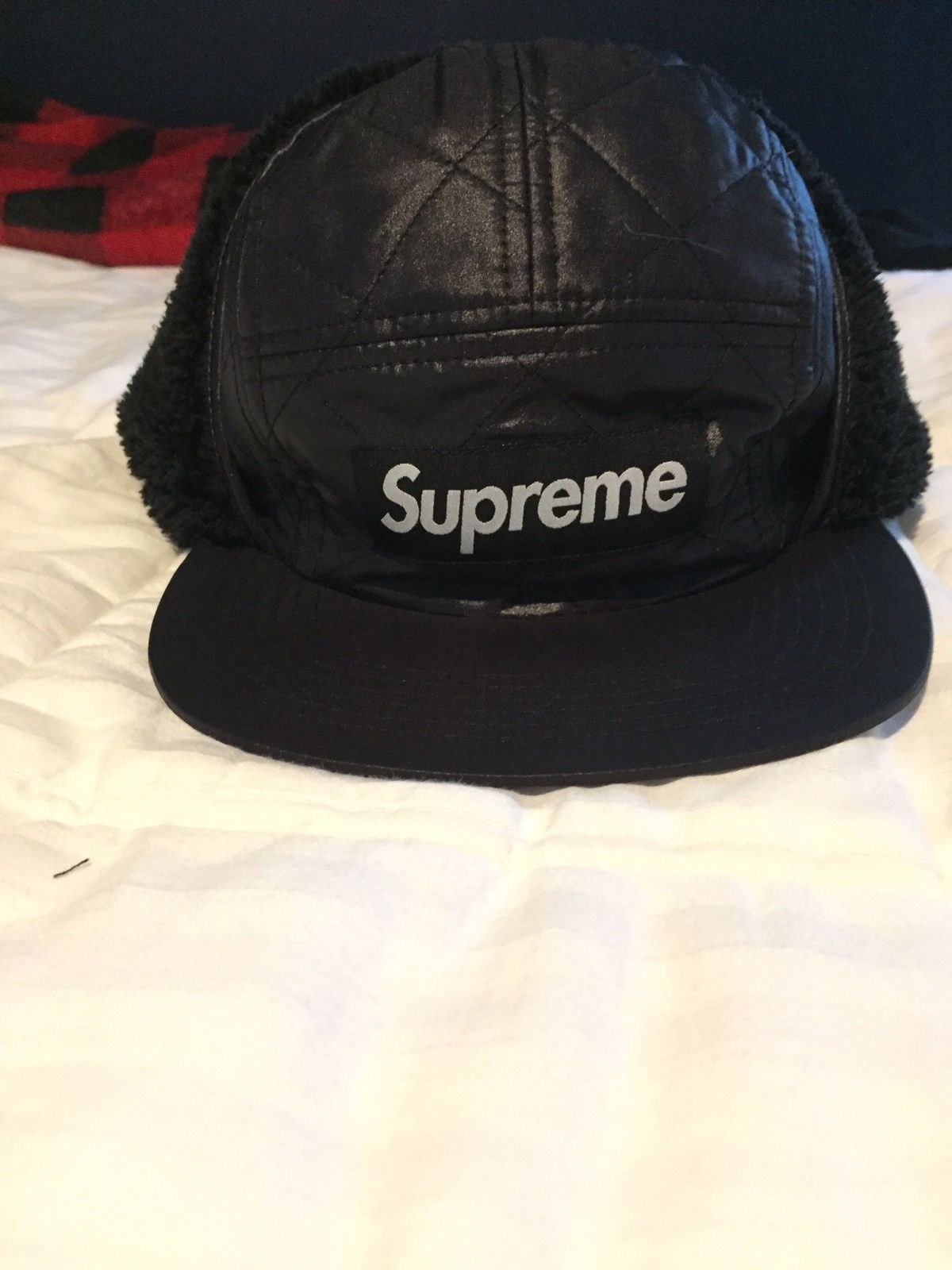 Supreme Quilted Ear Flap Camp Cap | Grailed