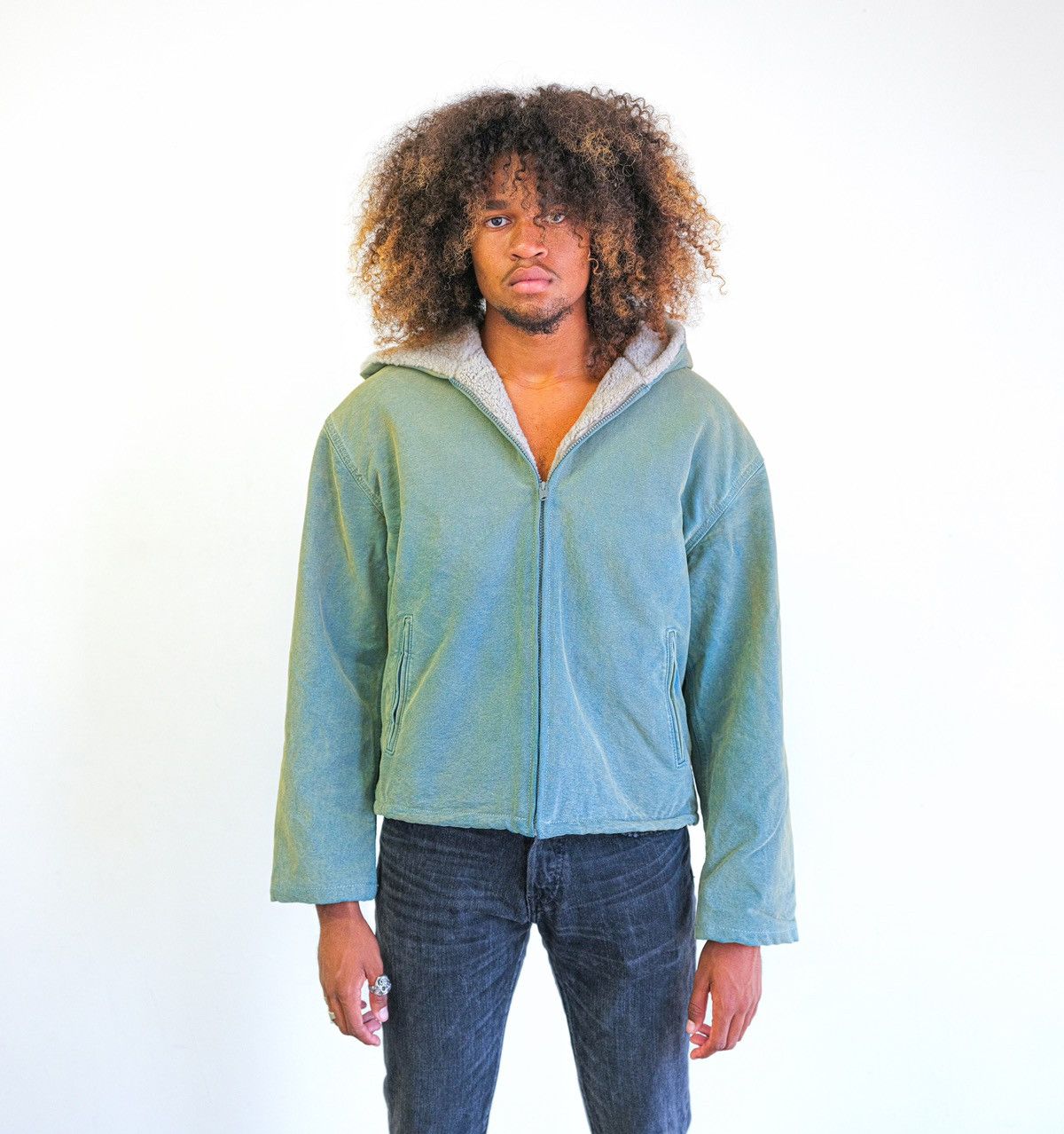 Yeezy Season Yeezy Season 6 ‘Glacier’ Shearling Jacket | Grailed