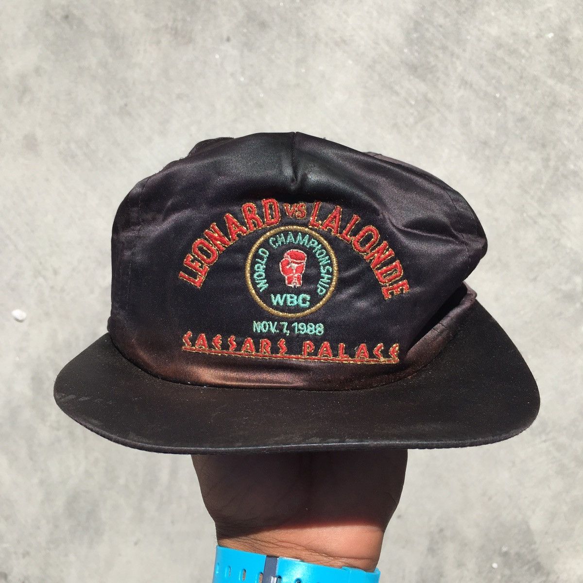 Vintage LEATHER CAESARS PALACE WBC HAT | Grailed