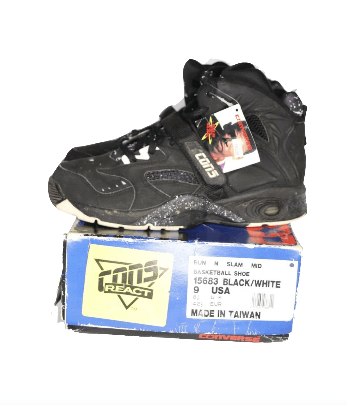 Converse × Vintage NOS Vintage 90s Converse Run N Slam Kevin Johnson ...