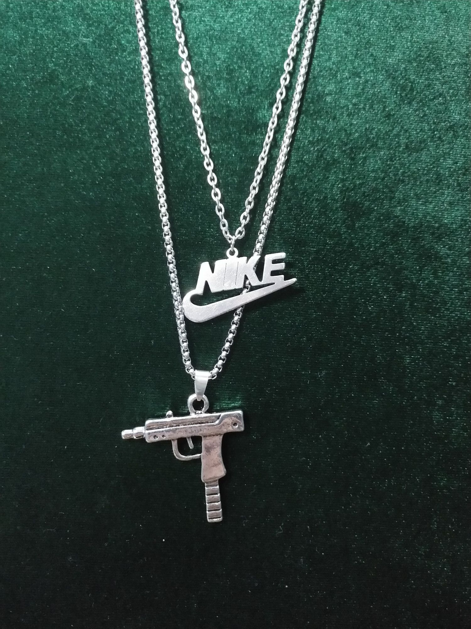 Nike Nike Swoosh Necklace UZI freedom Pendent Chains | Grailed