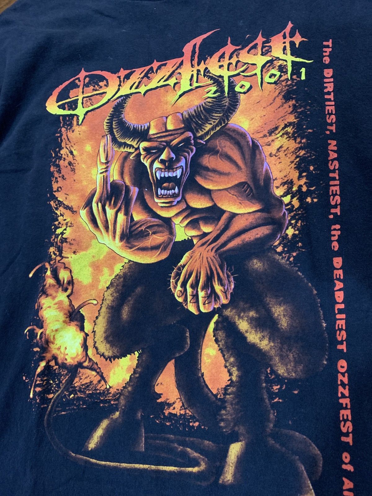 Ozzy Osbourne Concert Tee × Travis Scott × Vintage Ozzfest 2001 Tour ...