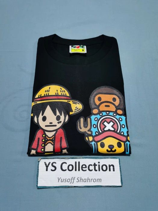Bape × One Piece Bape x One Piece Luffy and Tony Chopper Milo Tee | Grailed