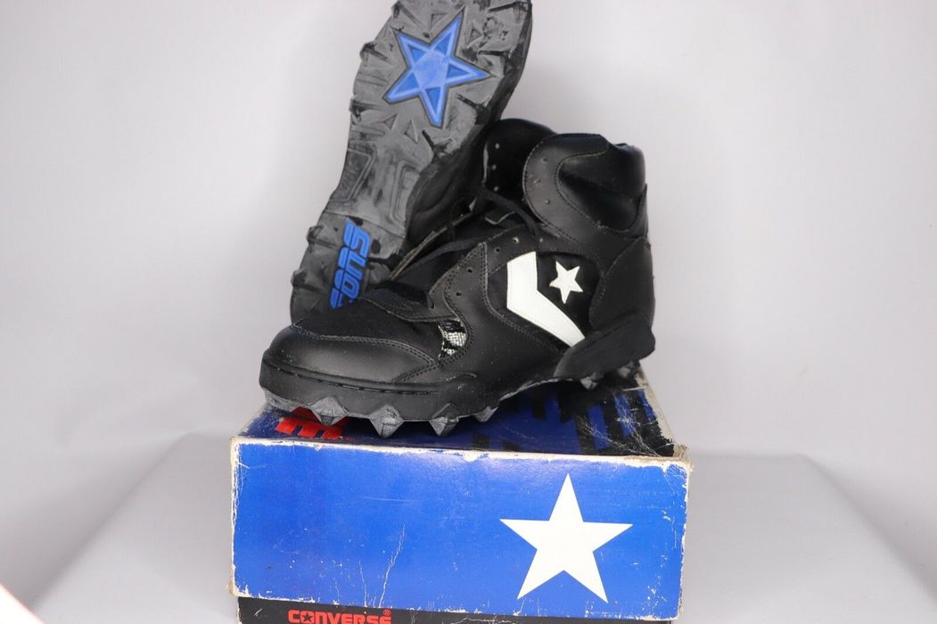 Vintage NOS Vintage 90s Converse Cons Lea Mesh Football Cleats 11.5 ...