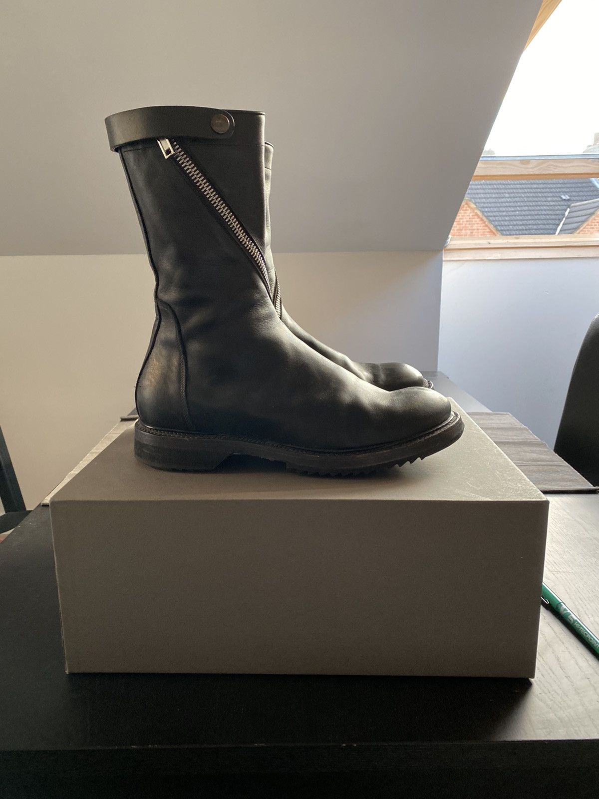 Rick Owens FW15 Sphinx Creeper Boots | Grailed